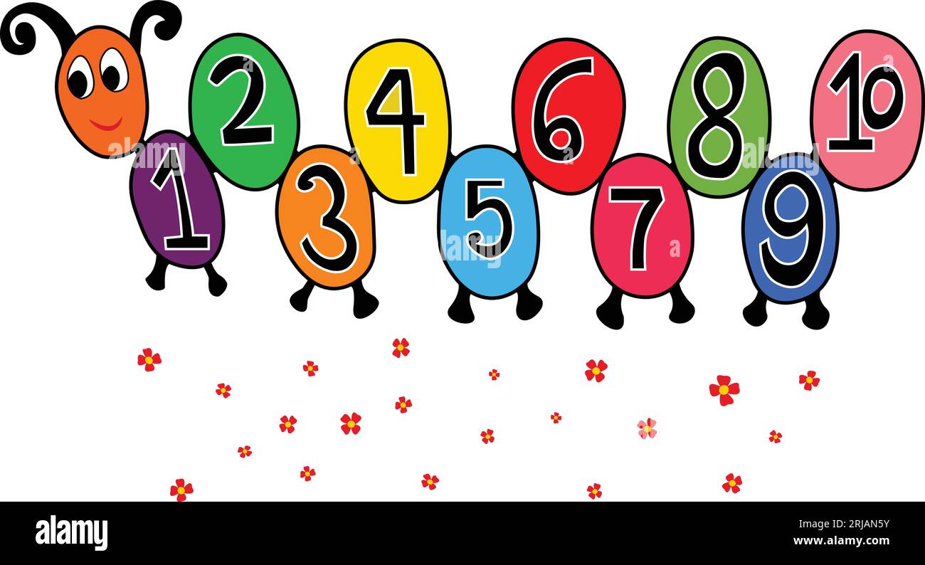 Cartoon Math Numbers