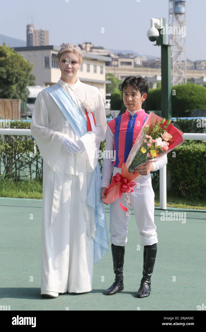 Fukuoka, Japan. 20th Aug, 2023. Jockedy Taisei Danno and presenter Matt ...