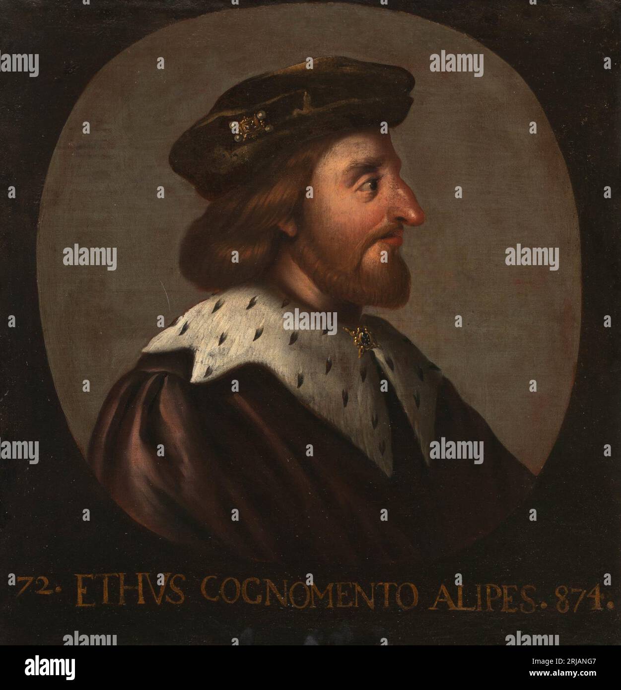 Ethus 'Alipes', King of Scotland (884-6) between 1684 and 1686 by Jacob ...