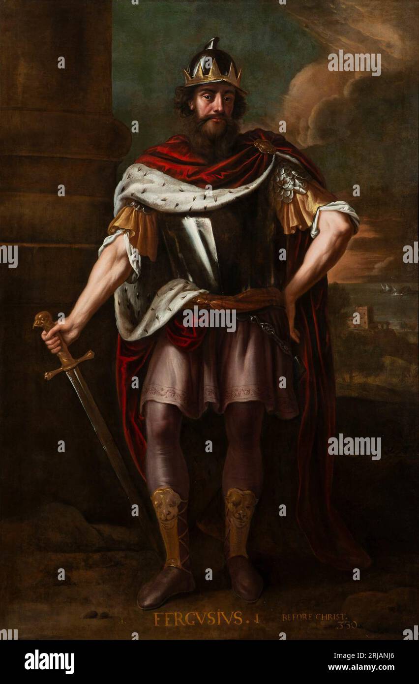 Fergus I, King of Scotland (330-305 B.C.) between 1684 and 1686 by ...
