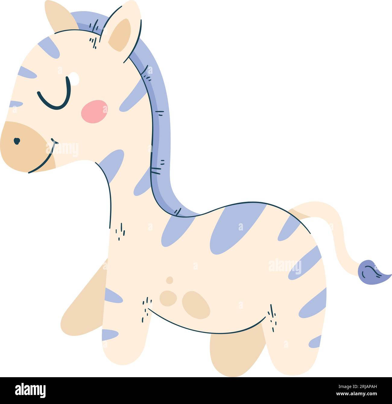 cute zebra illustration over white Stock Vector Image & Art - Alamy