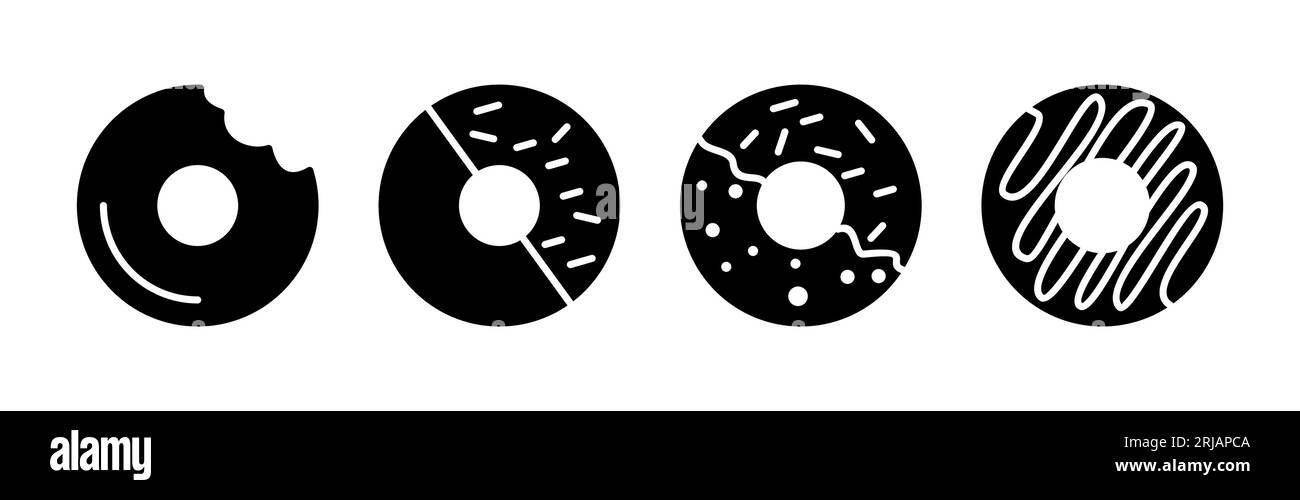 Donut icon vector. doughnut icon. donut logo Stock Vector Image & Art ...