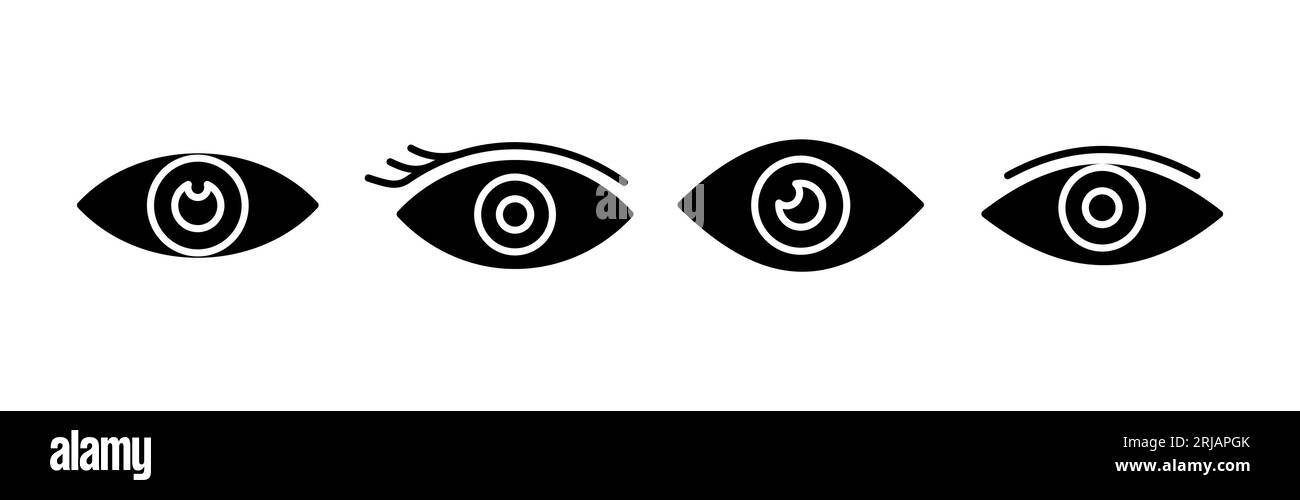 Eye icon. Look and Vision icon. Eye vector icon Stock Vector Image ...