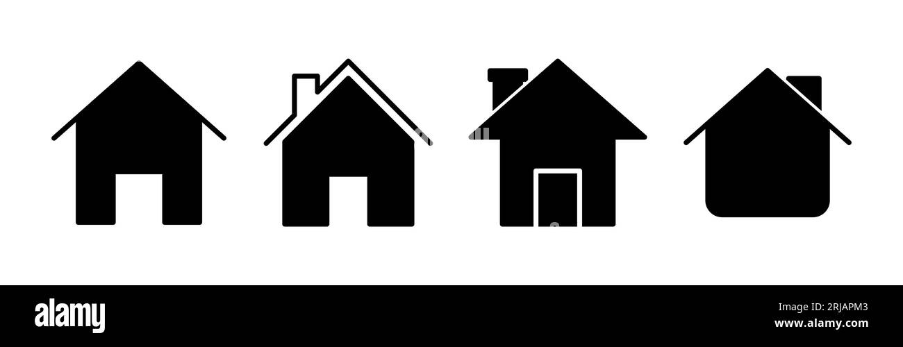 Home icon vector. House vector icon Stock Vector Image & Art - Alamy