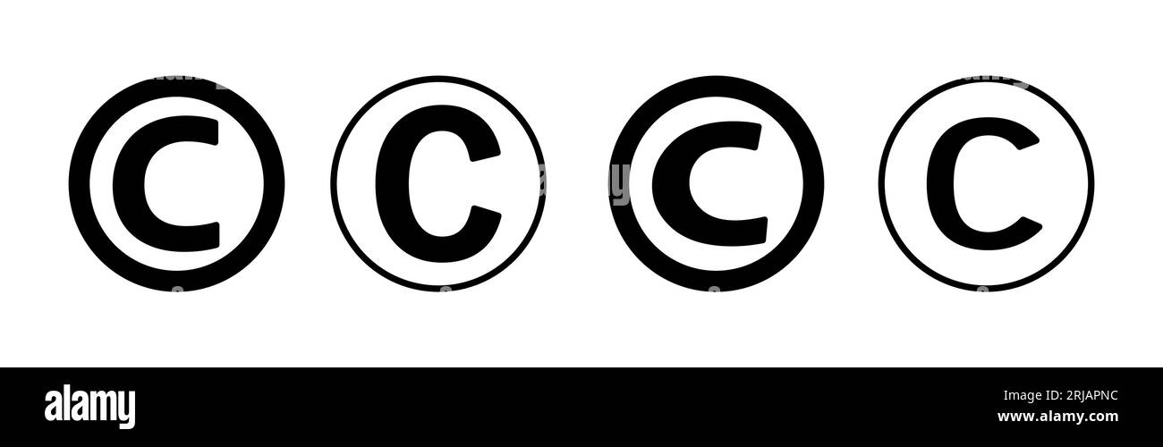 Copyright icon vector. copyright symbol Stock Vector Image & Art - Alamy