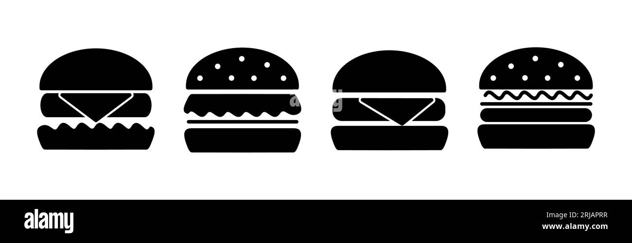 Burger icon vector. hamburger logo icon. fast food icon Stock Vector ...