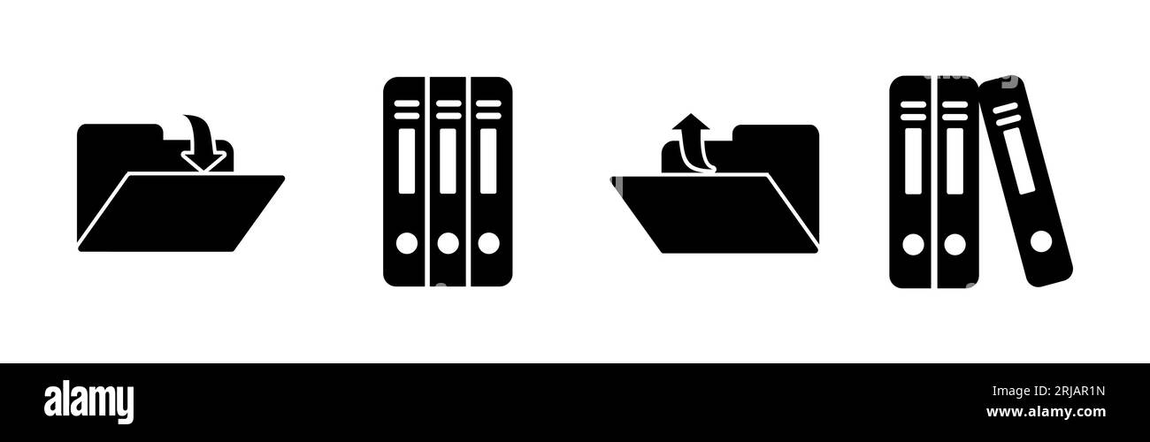 Archive icon vector. archive storage icon vector. folders icon Stock ...