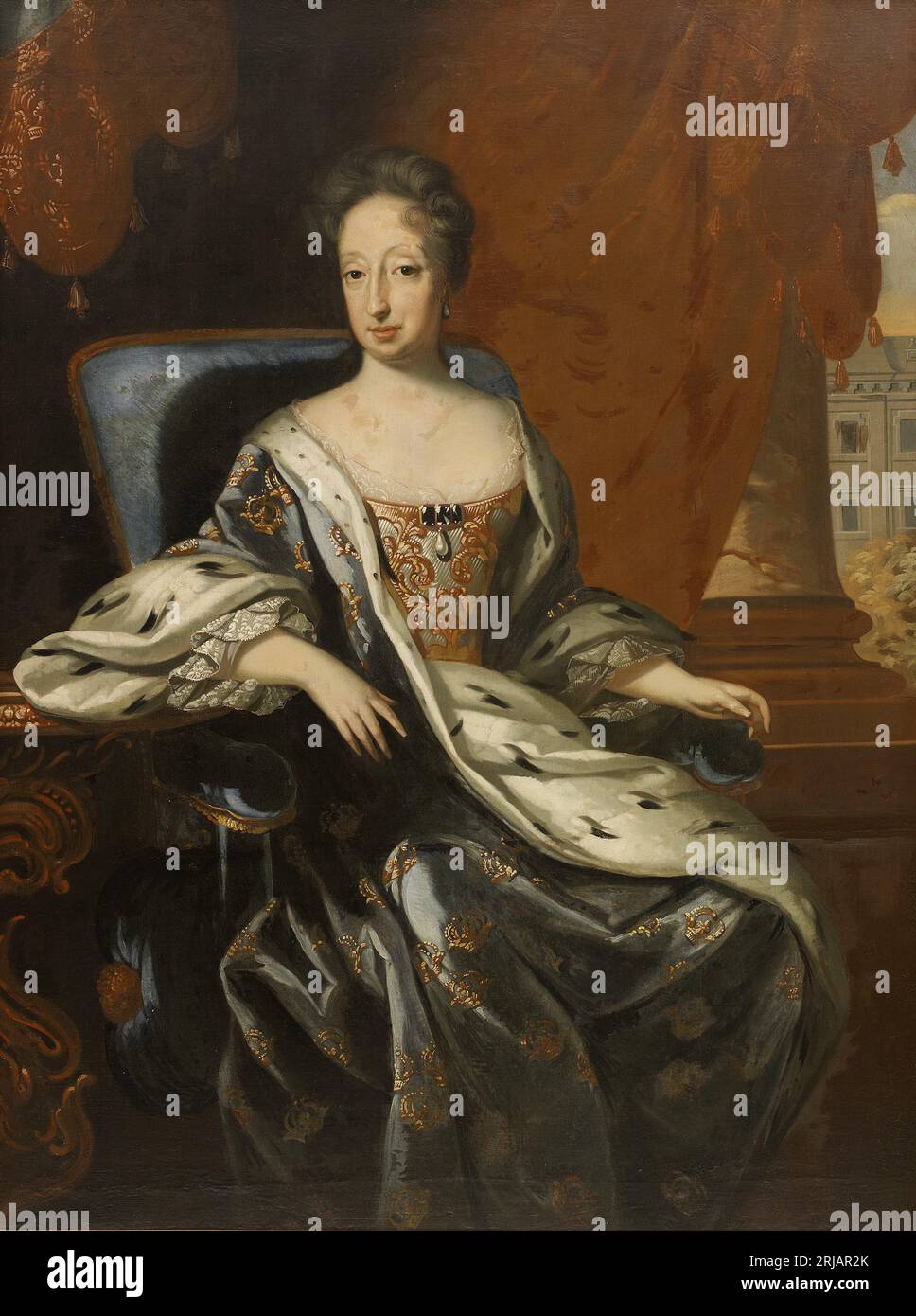 Portrait of Hedvig Eleonora circa 1706 by David von Krafft Stock Photo ...