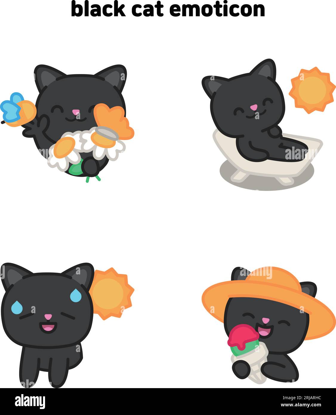 illustration of cat character camping Stock Vector Image & Art - Alamy