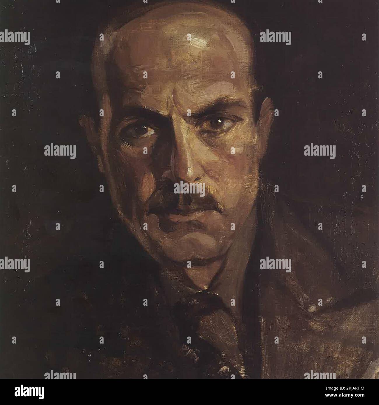 Portrait of Mohammad Salah Beydoun 1939 by Moustafa Farroukh Stock ...