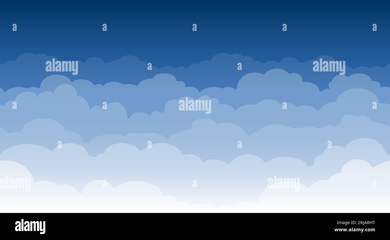 Atmospheric blue cloud clouds sky Stock Vector Images - Alamy