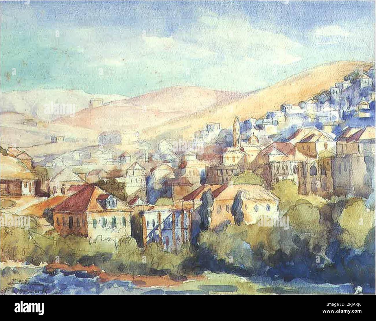 A View from Zahlé by Moustafa Farroukh Stock Photo - Alamy