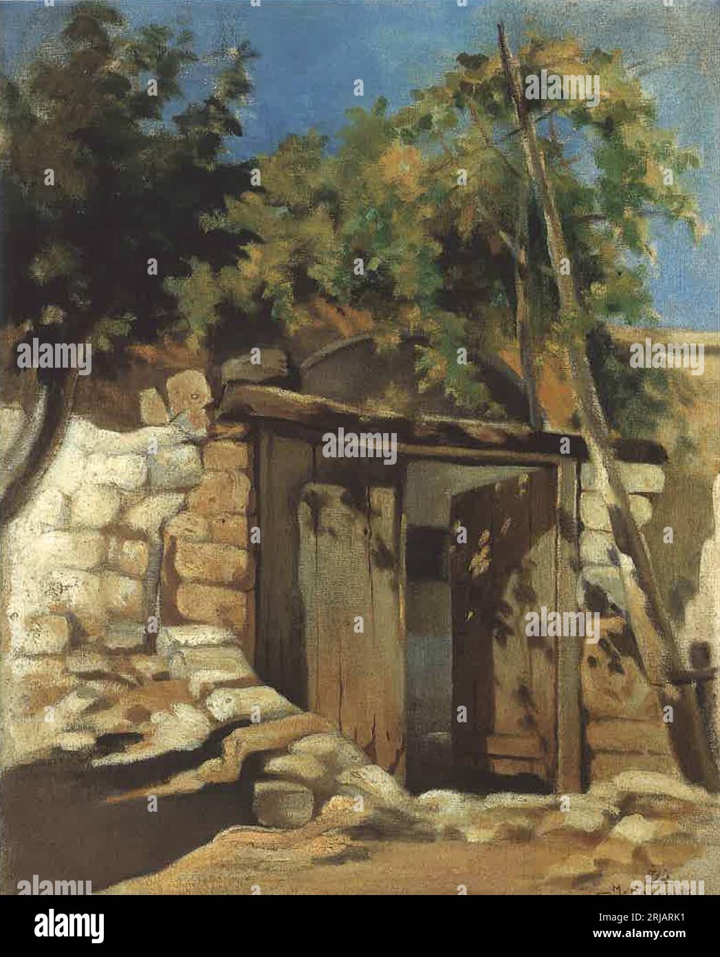 The Old Door at Abadiyeh by Moustafa Farroukh Stock Photo - Alamy