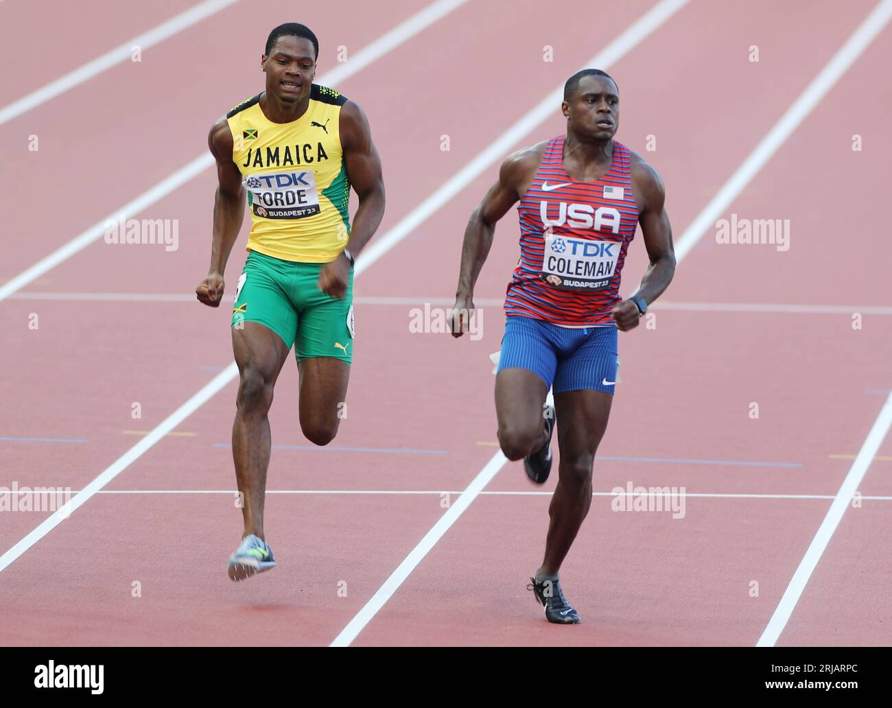 Budapest, Hongrie. 20th Aug, 2023. Ryiem Forde of JAM and Christian ...