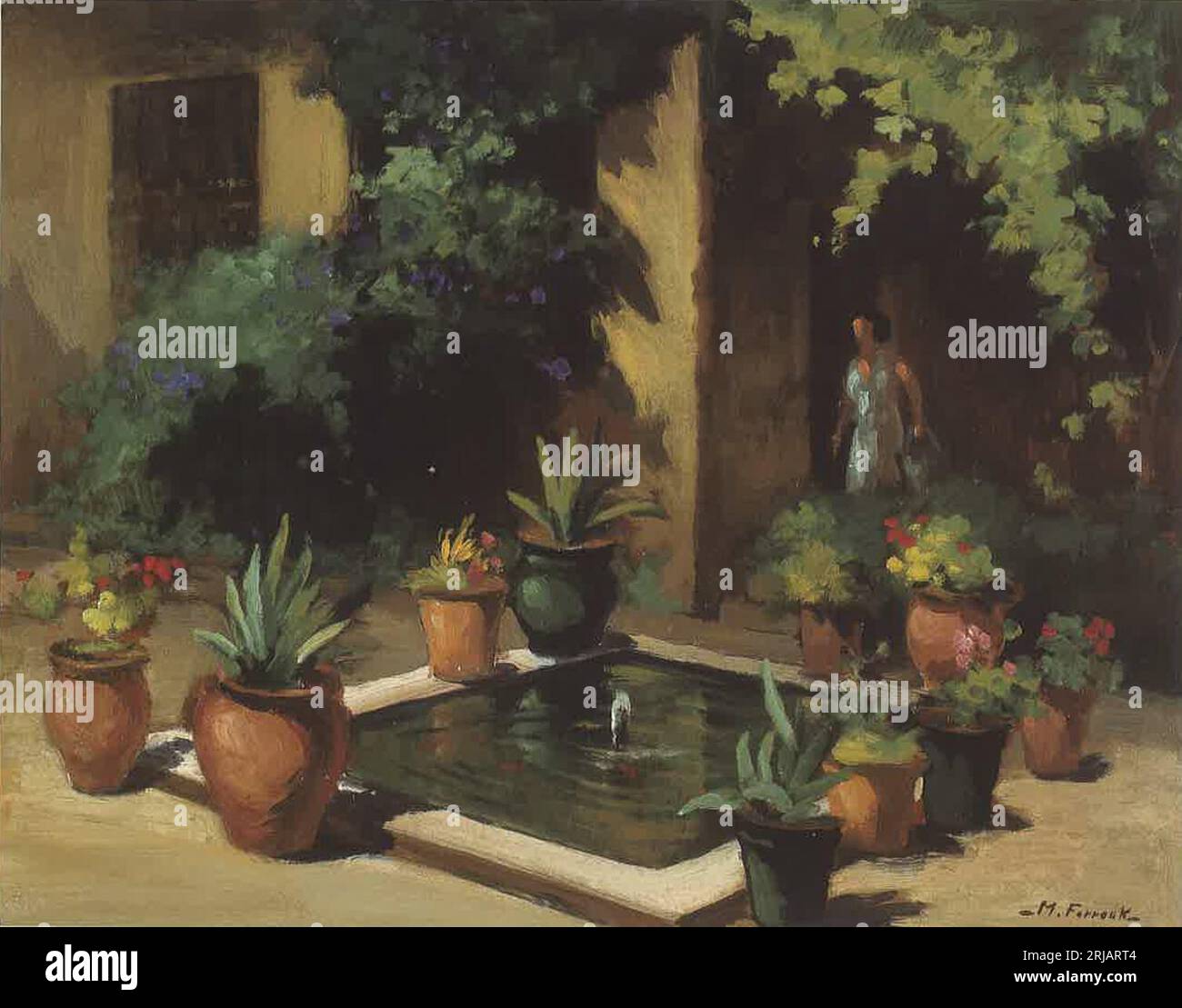 The Artist's House in Beirut: The Garden in Summer by Moustafa Farroukh ...