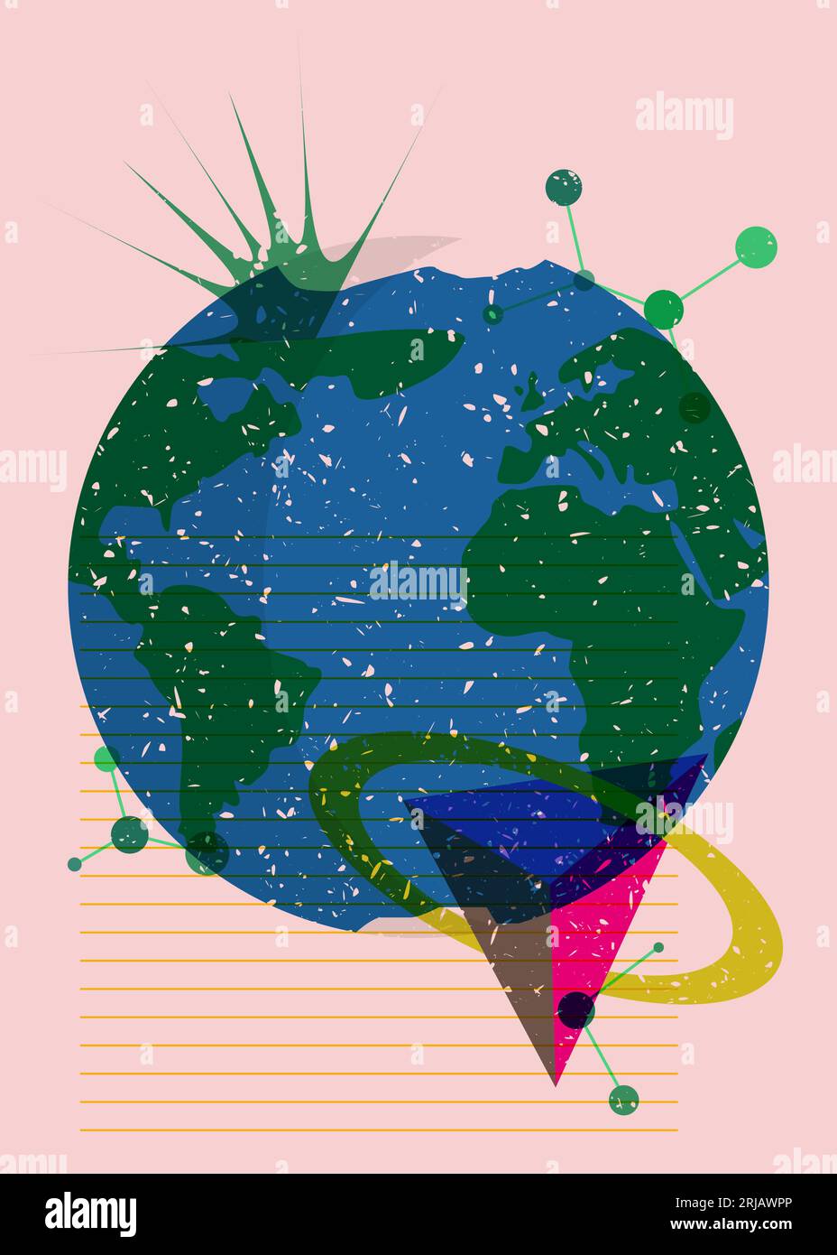 World travel montage Stock Vector Images - Alamy