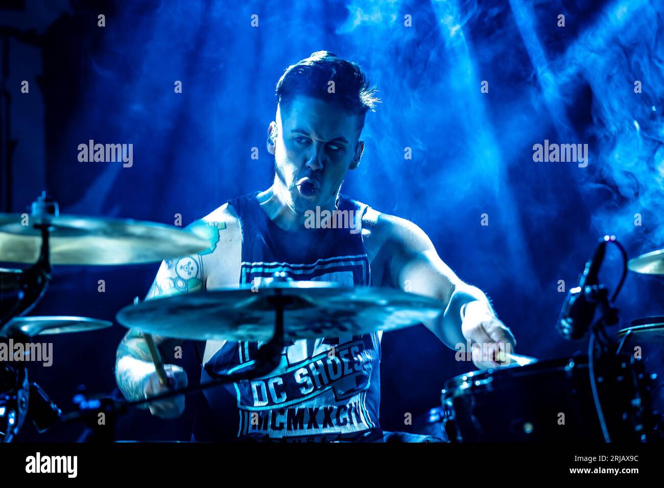 Blaker, Norway. 19th, August 2023. The Swedish metalcore band Dead By ...