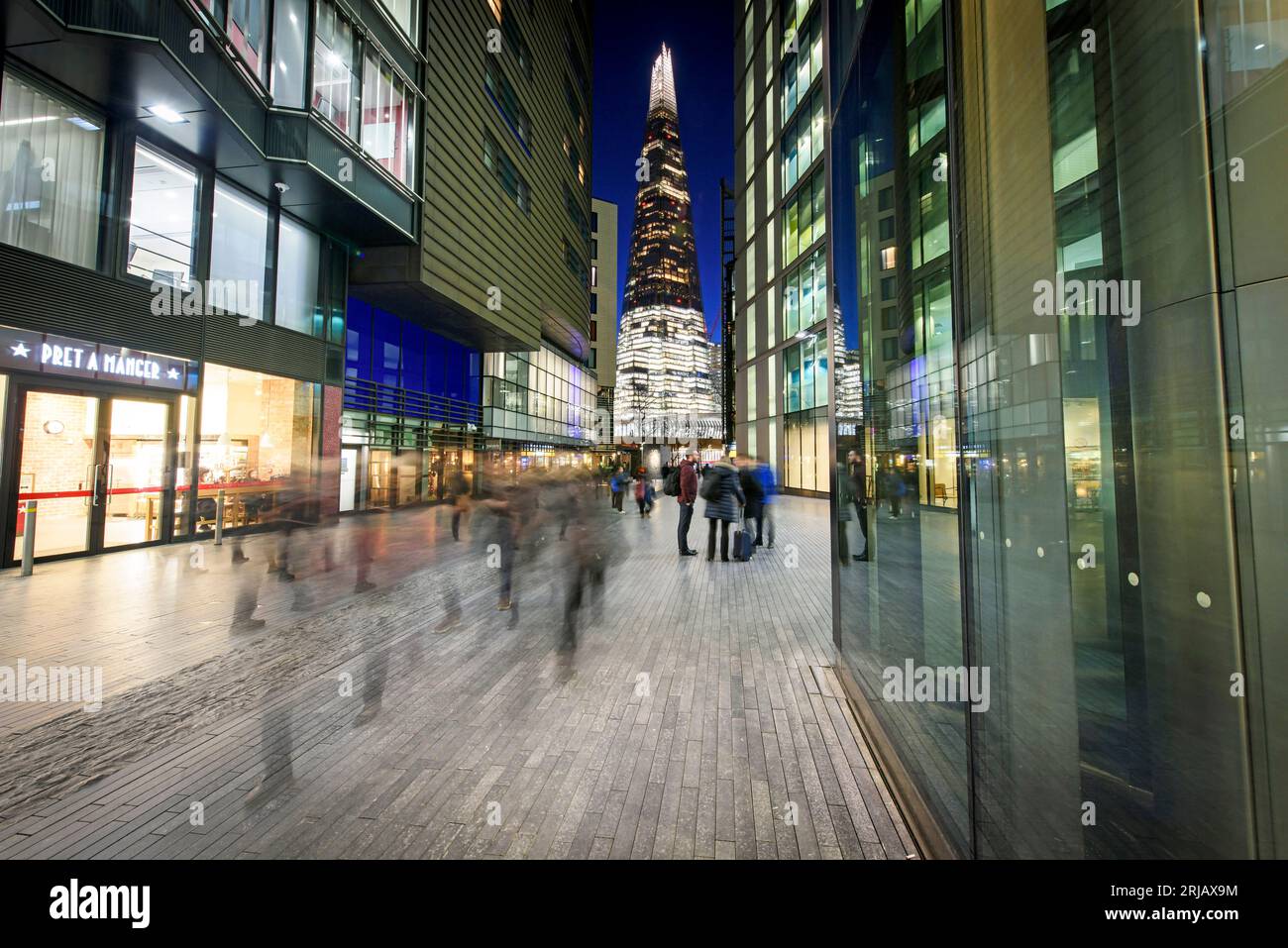 The Shard at night from More London Place in London SE1 Stock Photo - Alamy