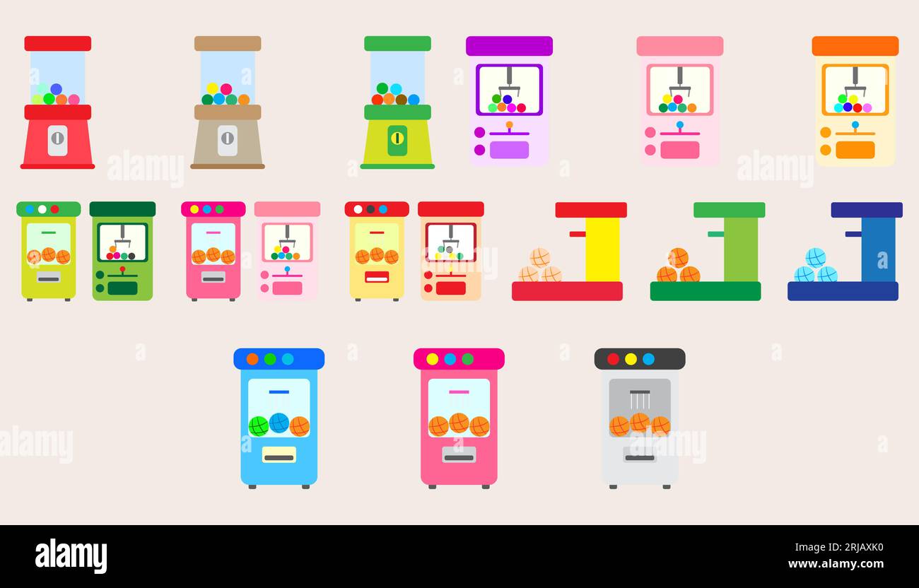 Collection illustration ball game box icon and pick up the ball Game ...