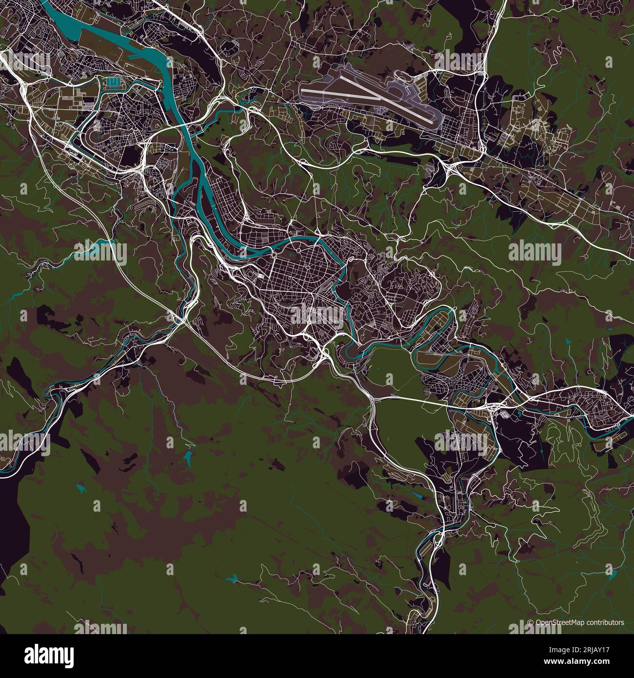 Bilbao map Stock Vector Images - Alamy