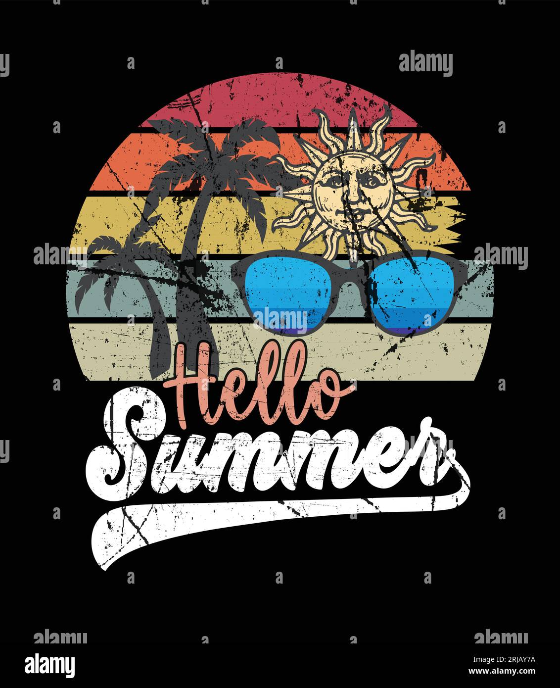 Summer unique t-shirt design, vector t-shirt Stock Vector Image & Art ...
