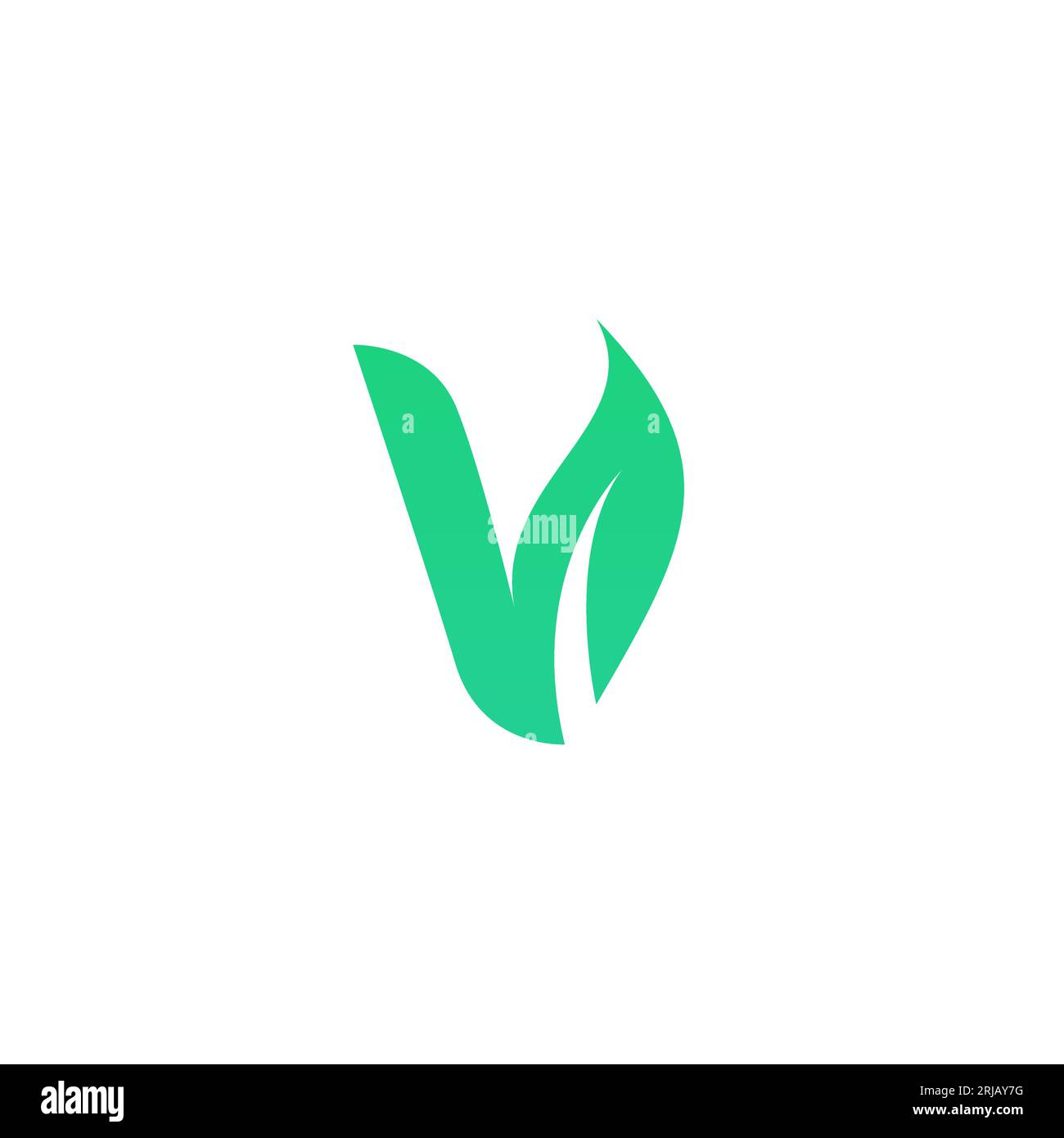 Letter V leaf Logo Design. V Growth Logo Stock Vector Image & Art - Alamy
