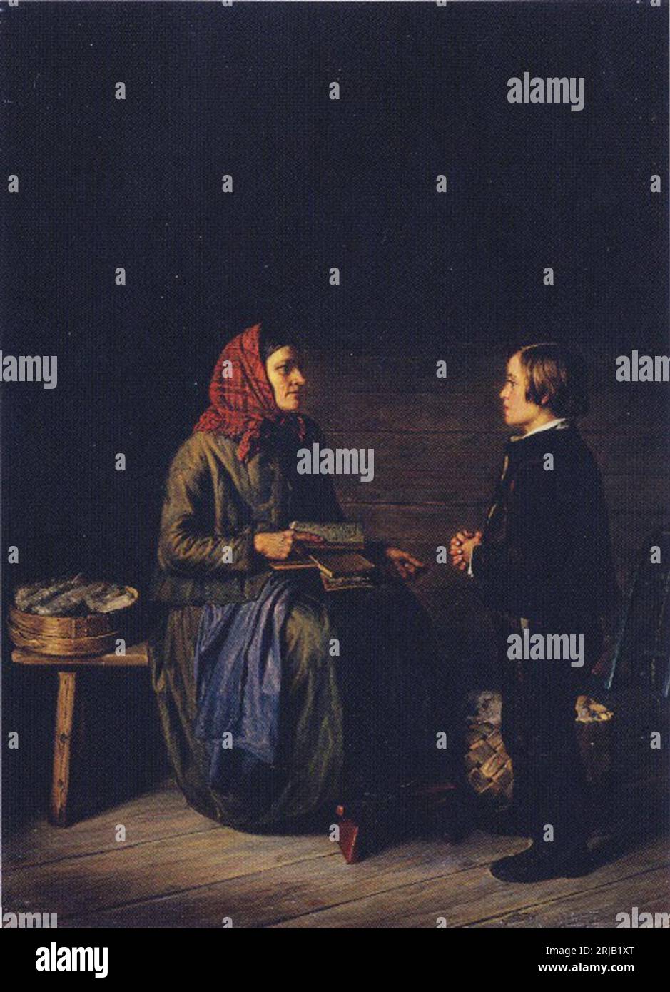 The Morning before an Examination 1867 by Robert Wilhelm Ekman Stock ...