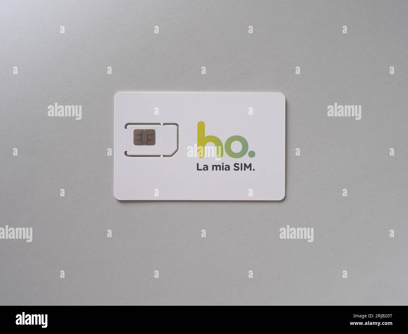 MILAN, ITALY - AUGUST 04, 2023: Ho Mobile sim Stock Photo - Alamy