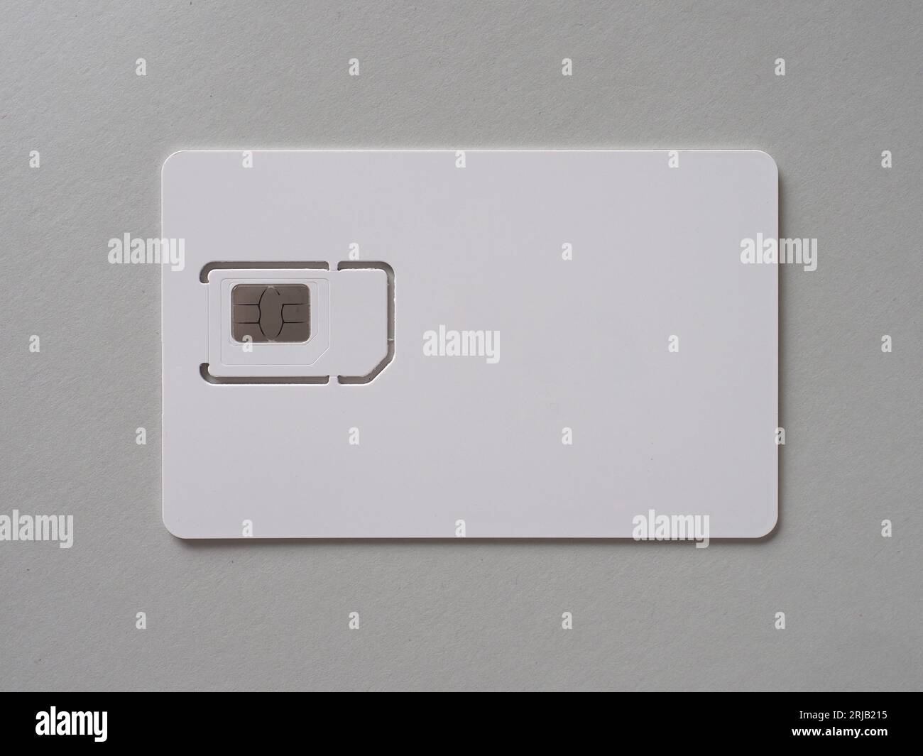 blank triple cut mini micro nano sim card with copy space Stock Photo ...