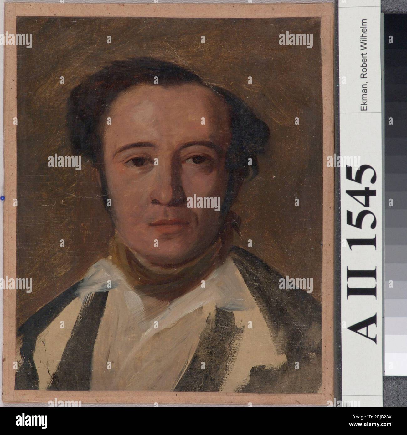 Study for Portrait of Frans Pippingsköld by Robert Wilhelm Ekman Stock Photo - Alamy