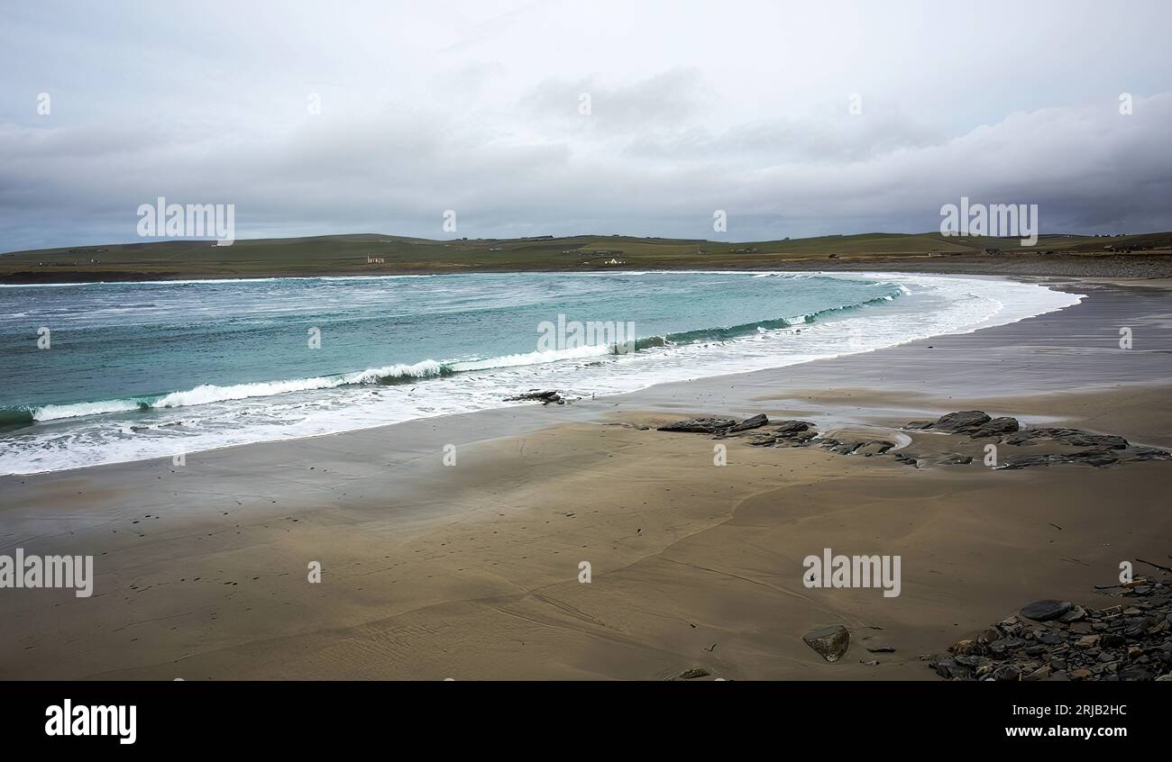 Skara Brae beach Stock Photo - Alamy