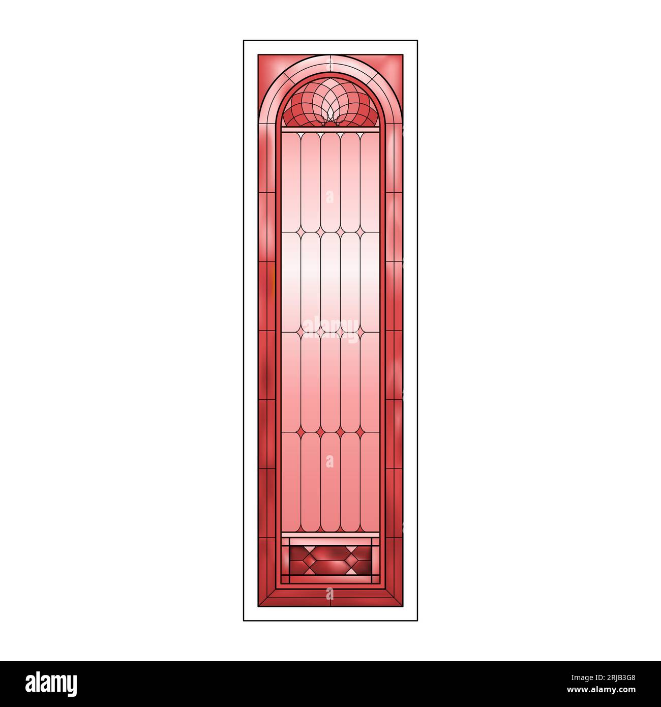 Church glass grade stained window. Red gradient colors Stock Vector ...