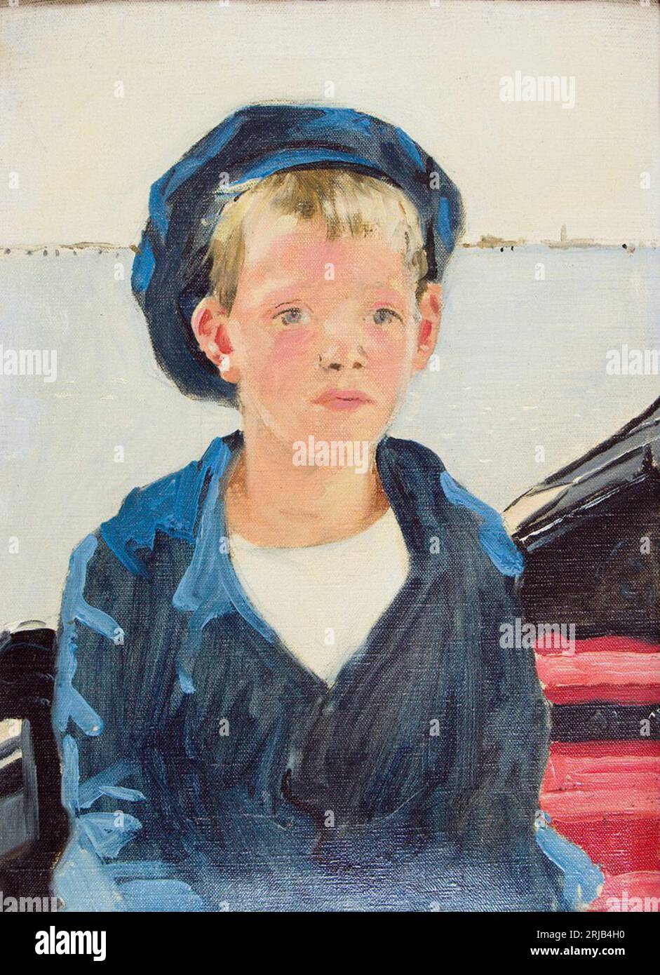 Portrait of a Young Boy in Sailor's Clothes circa 1877 by Denman Ross ...
