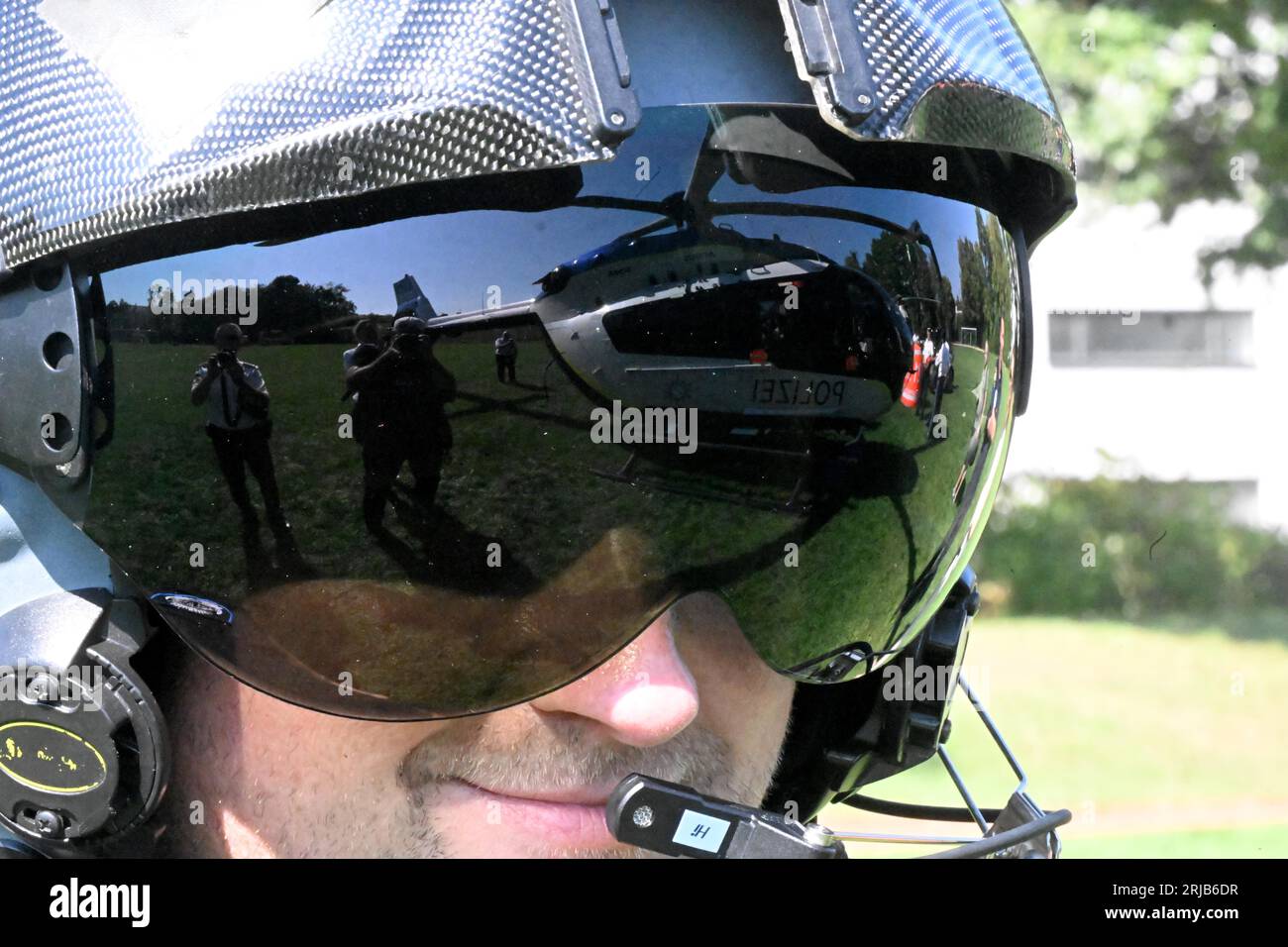 Munich, Germany. 22nd Aug, 2023. In the glasses of Markus Hermann ...