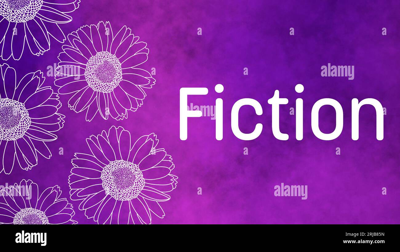 Fiction Floral Purple Texture Background Text Stock Photo - Alamy