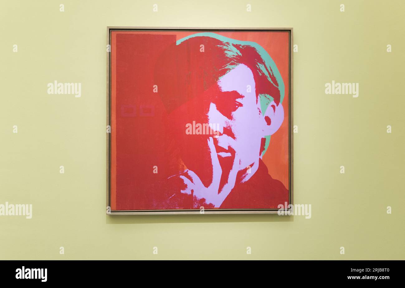Andy Warhol self portrait Stock Photo - Alamy
