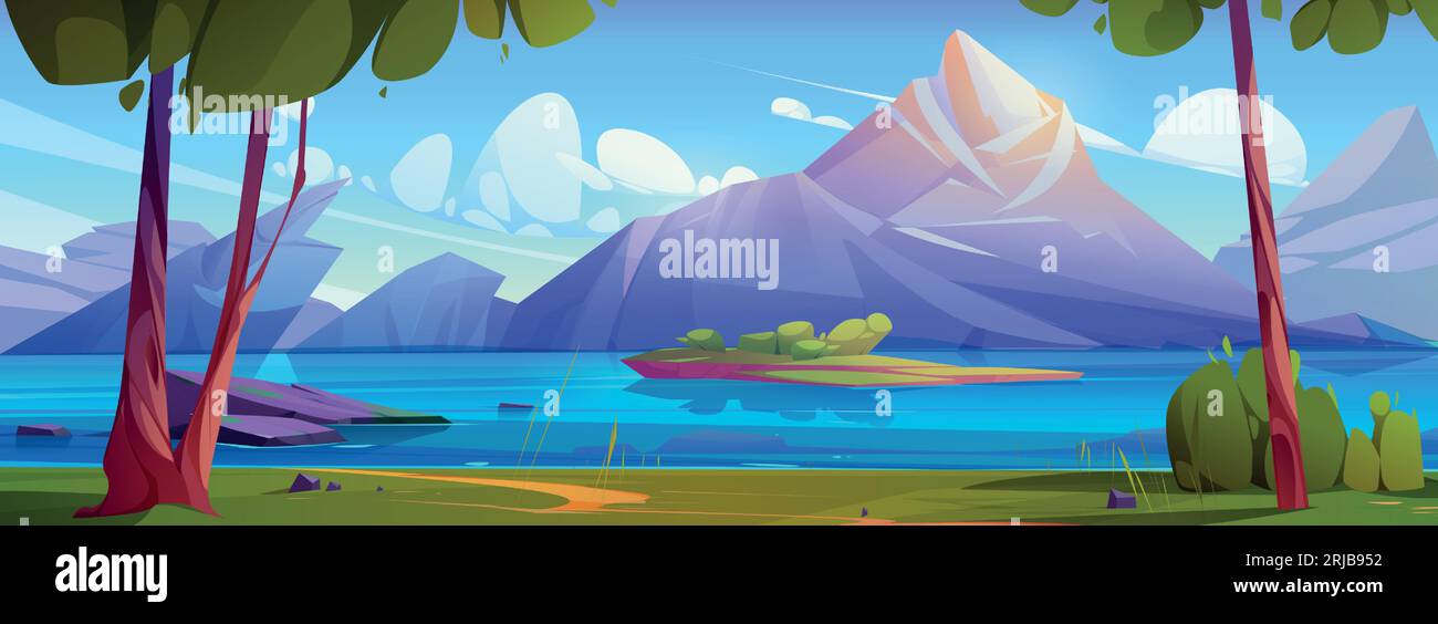 Rocky banks Stock Vector Images - Alamy