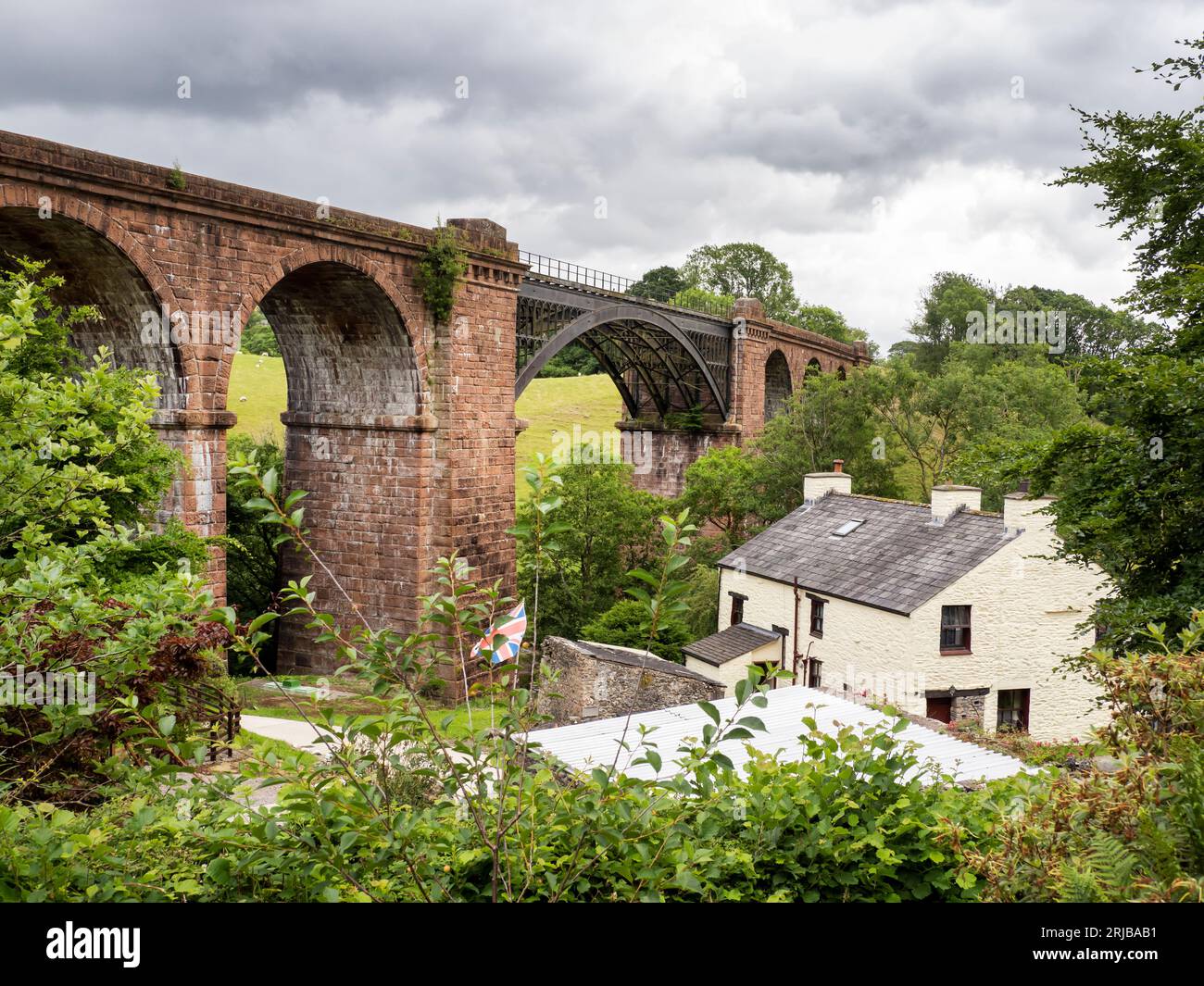 The Lune viaduct in the Lune Valley in the Howgills, Cumbria, UK Stock ...