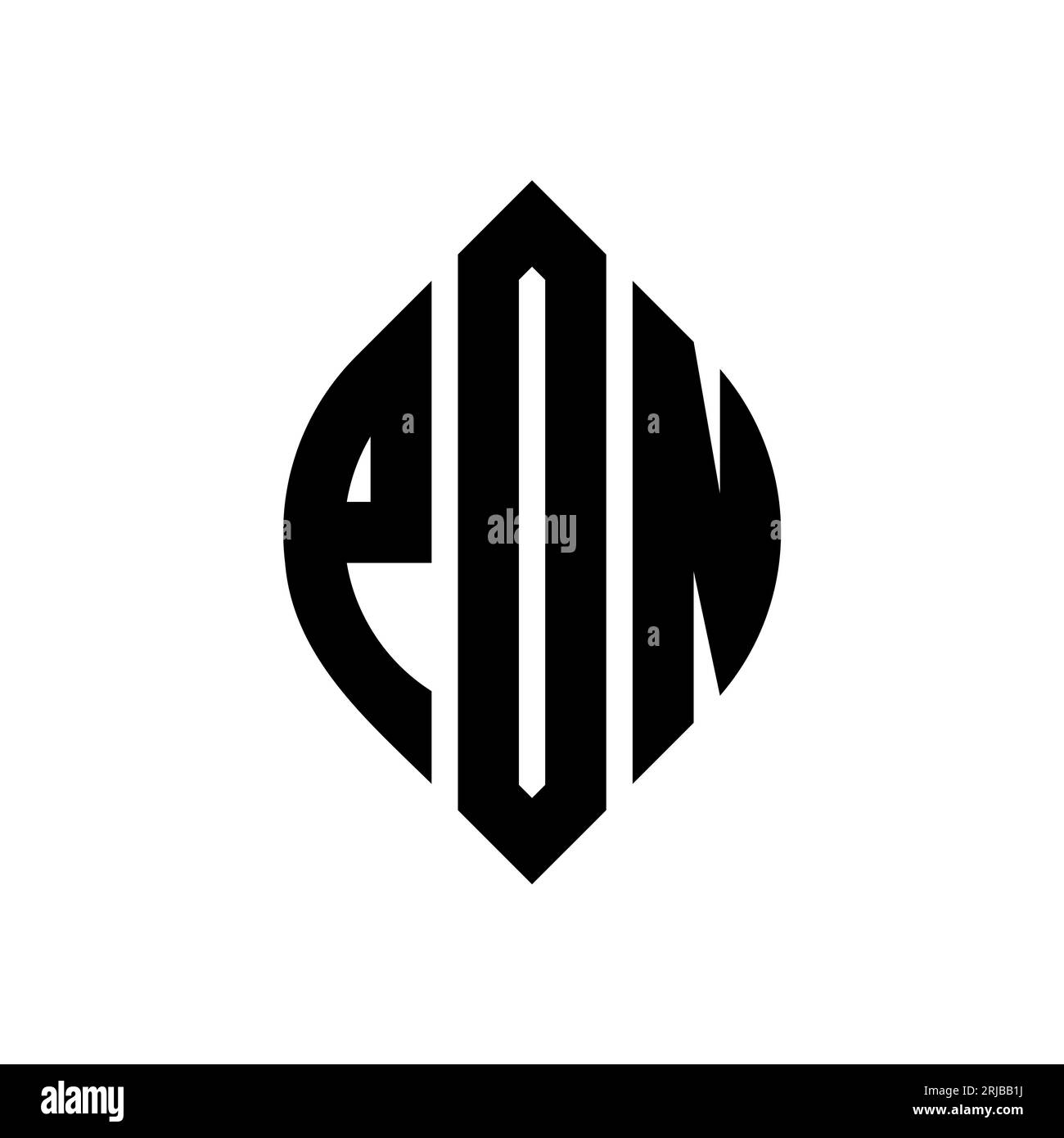 PDN circle letter logo design with circle and ellipse shape. PDN ...