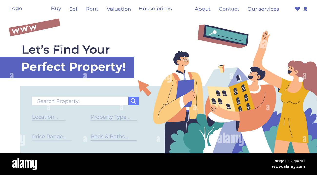 Find perfect property real Stock Vector Images - Alamy
