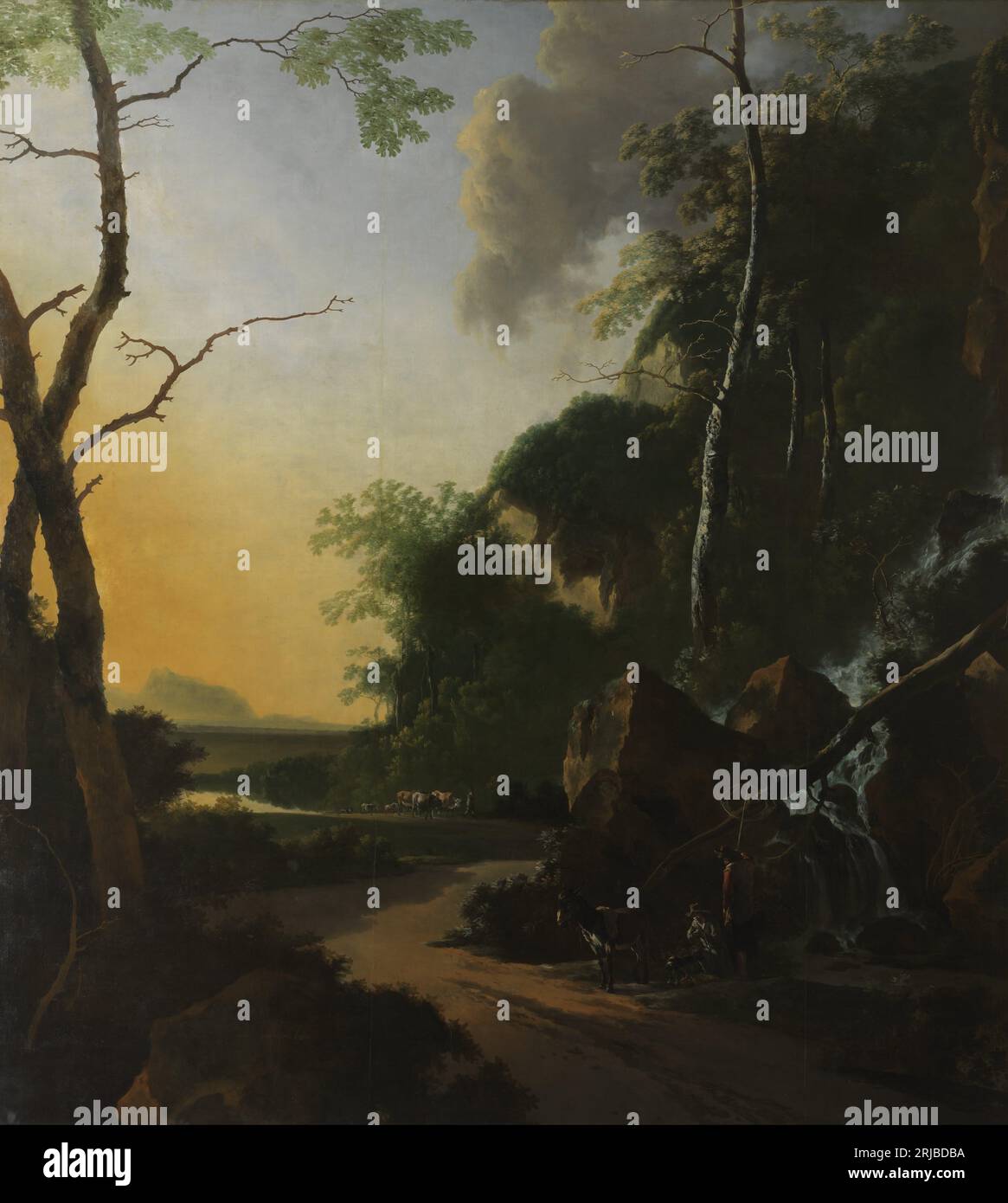 Italianate landscape with crab fishers circa 1665 by Adam Pynacker ...