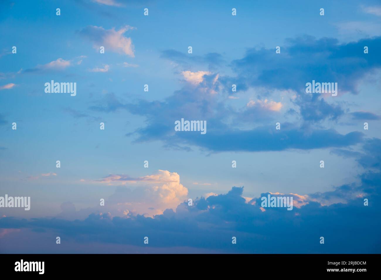 Sky and clouds before sunset background Stock Photo - Alamy