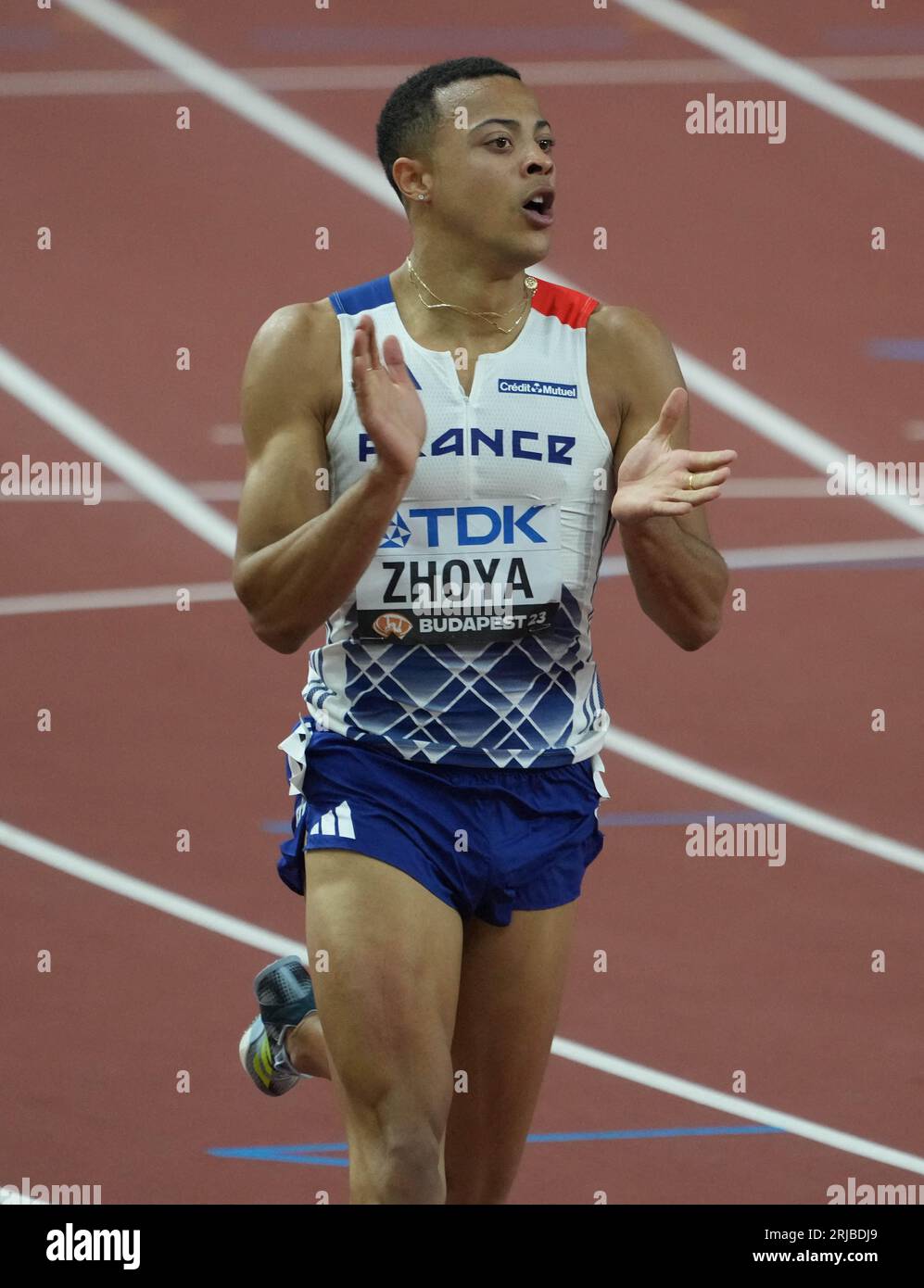 Budapest, Hungary. 21st Aug, 2023. Sasha ZHOYA of FRA Semi-Final 110 ...