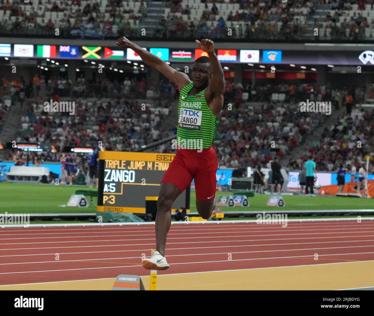 Budapest, Hungary. 21st Aug, 2023. Hugues Fabrice ZANGO of BUR Final ...