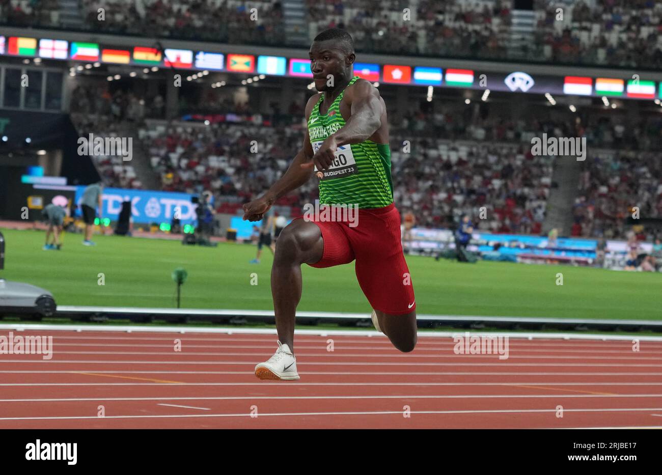 Budapest, Hungary. 21st Aug, 2023. Hugues Fabrice ZANGO of BUR Final ...