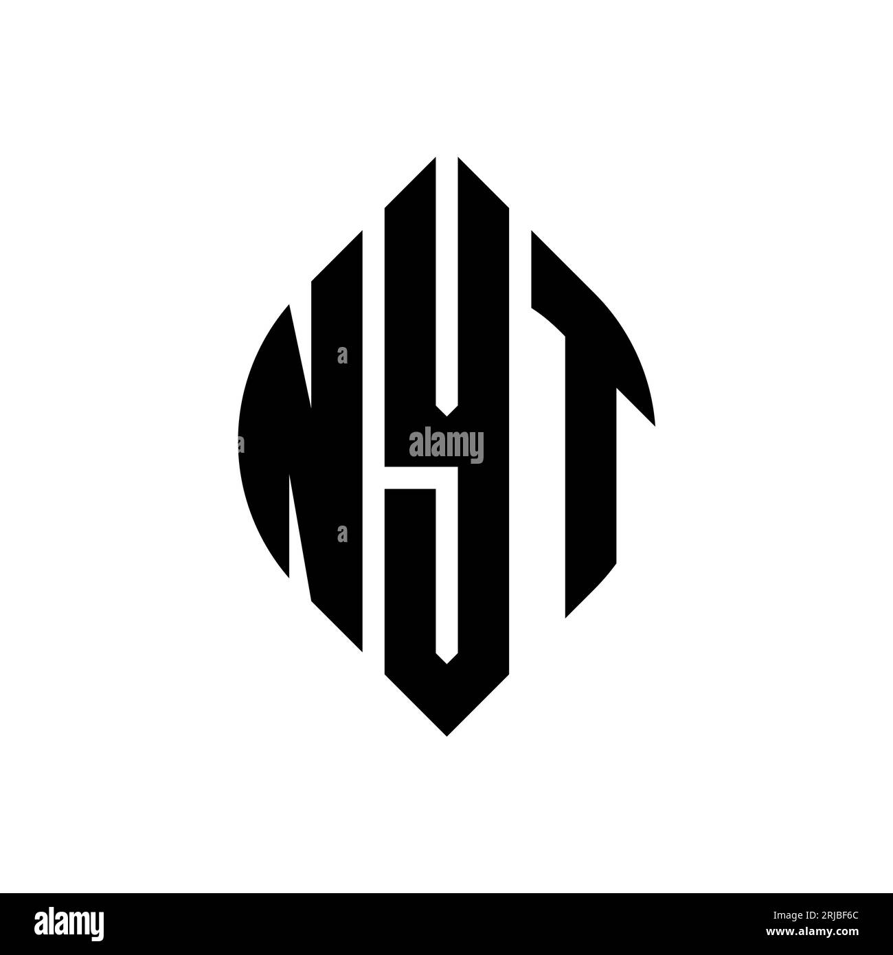 NYT circle letter logo design with circle and ellipse shape. NYT ...