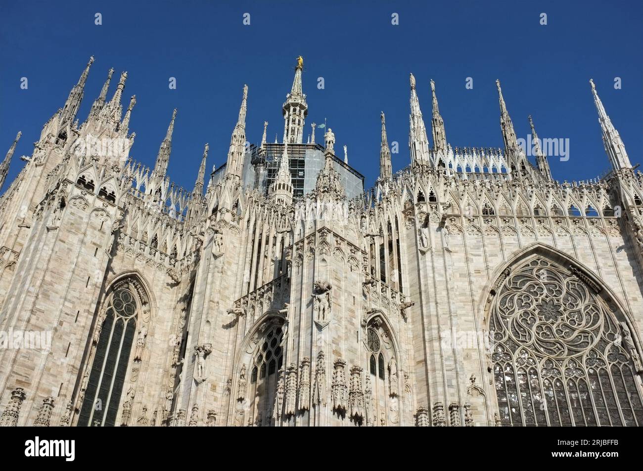 Duomo cathedral of Milan, Italy. Close up Stock Photo - Alamy