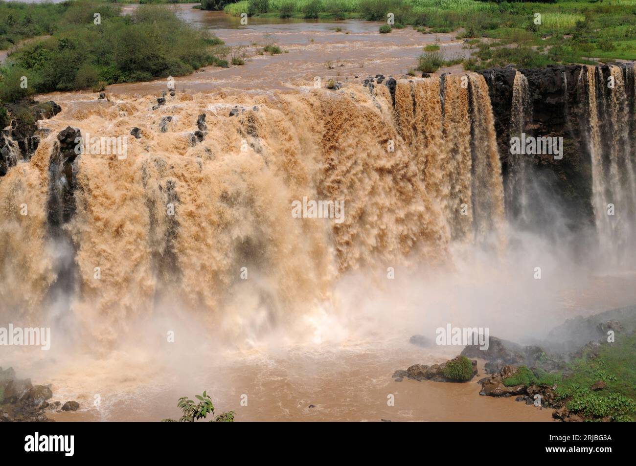 Blue Nile Falls or Tis Abay in Amharic. Amara Region, near Bahir Dar ...