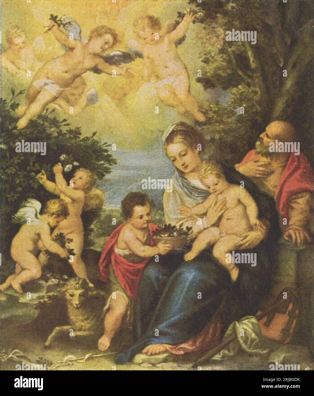 The Holy Family with Child St. John Deutsch: 1. Viertel 17. Jh.English ...