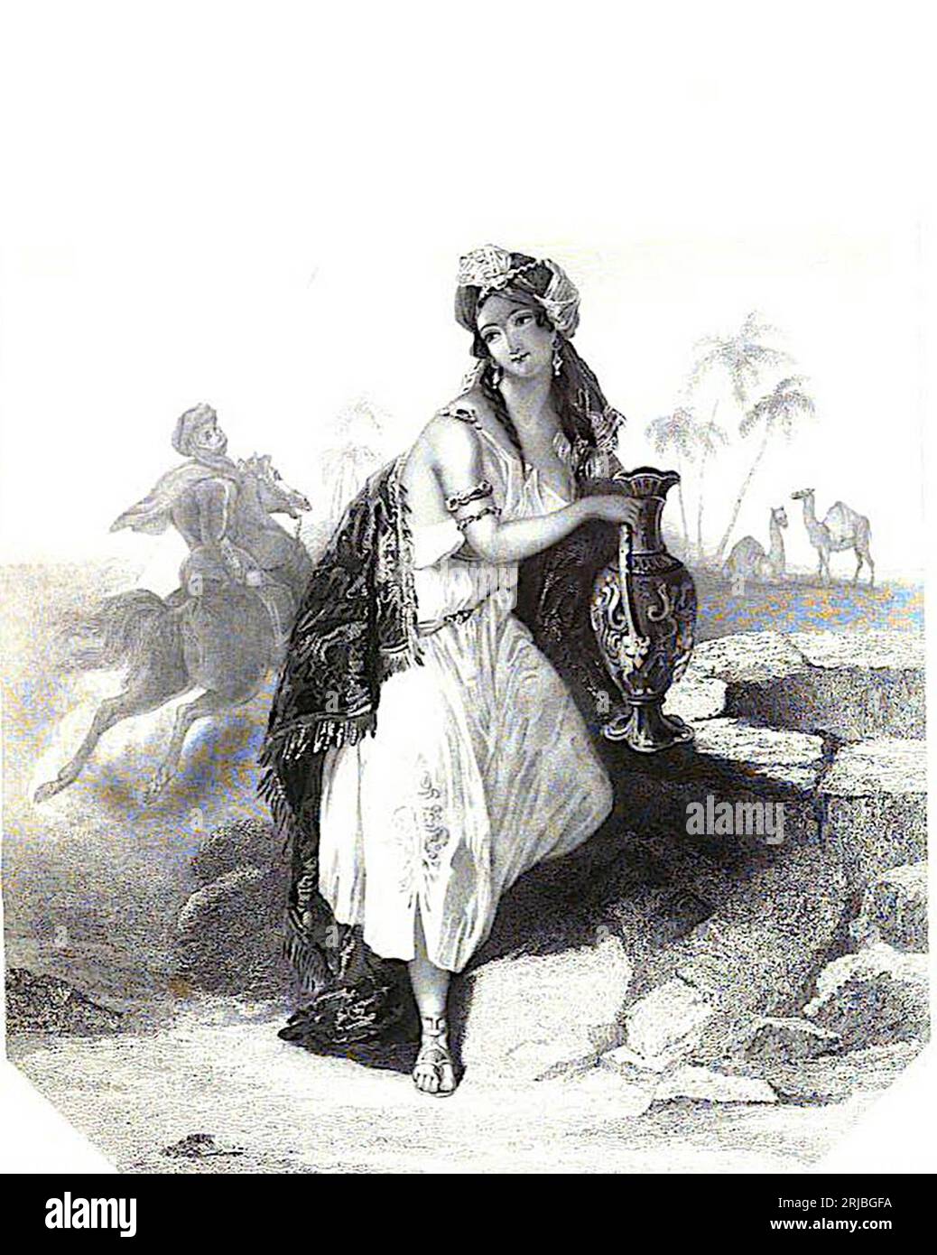 The Arab Maid Stock Photo - Alamy